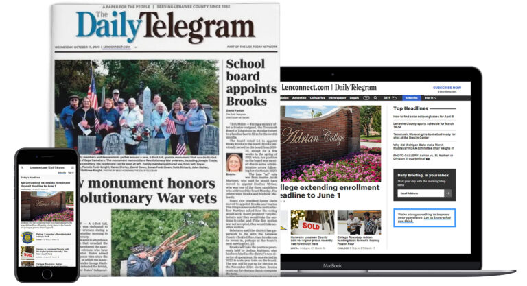 Adrian Daily Telegram Subscriptions & Home Delivery | Subscriber Services